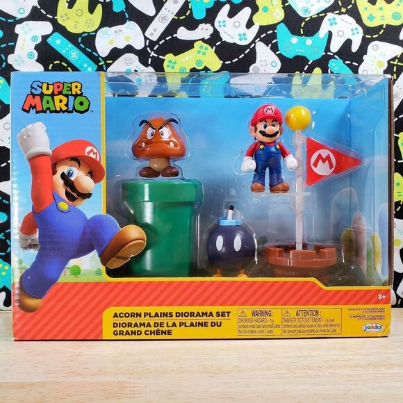 Toys | World Of Nintendo Super Mario Acorn Plains Diorama Set 25 ...